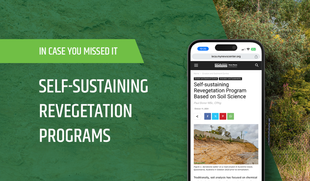 Self-sustaining revegetation programs